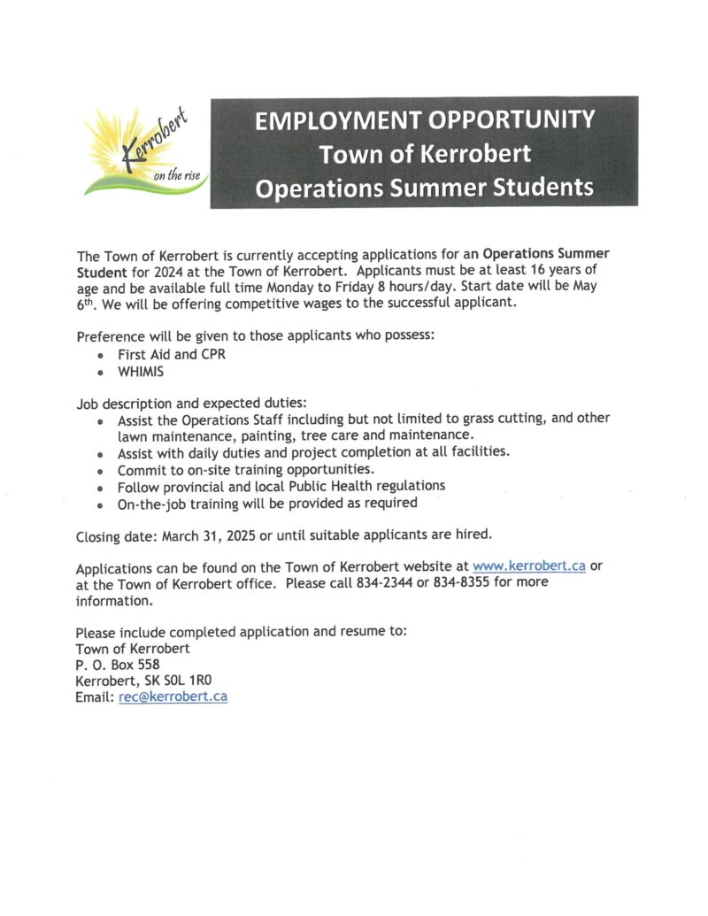 Our Town – Town of Kerrobert